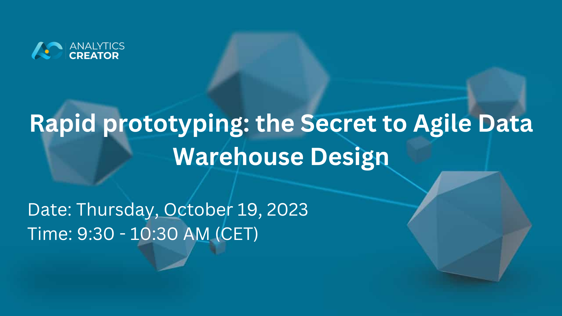 Rapid Prototyping Video: Agile Data Warehouse Design